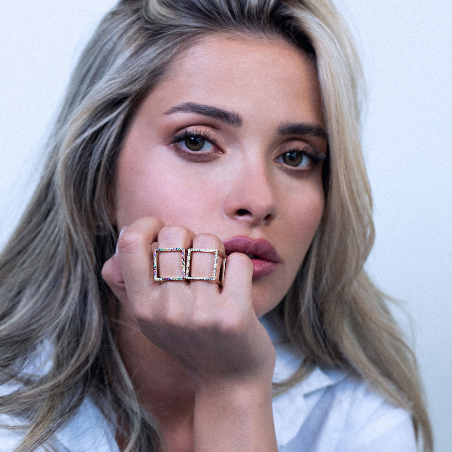 Houston Cube Ring -18K Yellow Gold - Sheida Farrokhi